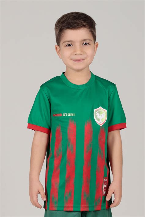Çocuk YeŞİl Çubuklu Forma