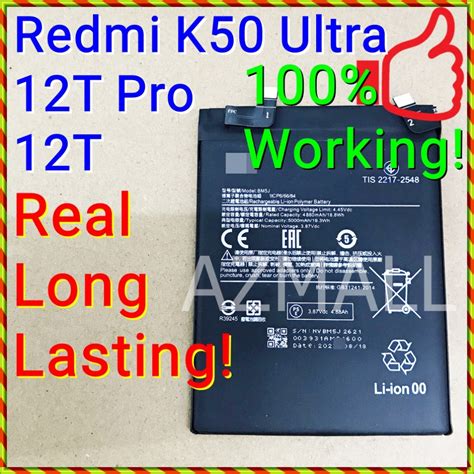 W Fast Charge New Ori Long Lasting Battery Bm J Xiaomi T T Pro Redmi K Ultra