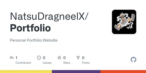 GitHub NatsuDragneelX Portfolio Personal Portfolio Website