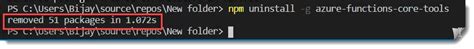 How To Uninstall Azure Functions Core Tools Azure Lessons