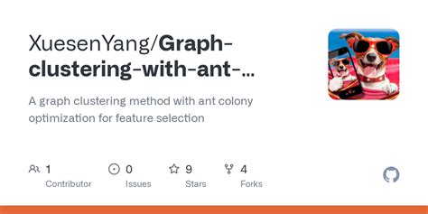 Github Xuesenyanggraph Clustering With Ant Colony Optimization For Feature Selection A Graph
