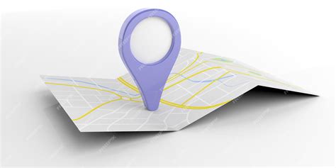 Premium Photo Map Pointer Location On White Background 3d Illustration