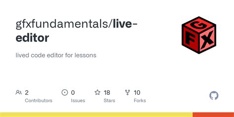 Live Editor Src Editor Html At Master Gfxfundamentals Live Editor GitHub