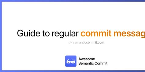 Semantic Commit Guide To Regular Commit Messages DEV Community