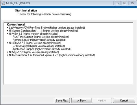 Multi Cal System Installer Issues With Labview Already Installed Amplifiers Forum