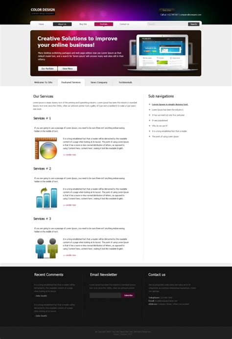 Alienglow Css Template Personal Css Templates Css Templates