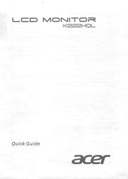 Acer K Hql Lcd Monitor Quick Start Guide Acer Free Download Borrow And Streaming