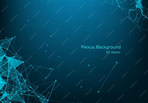Premium Vector Abstract Polygonal Background With Connected Lines And Dots Minimalistic