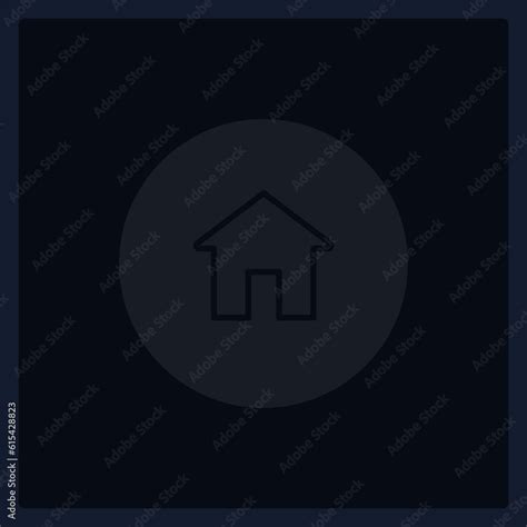 inactive homepage button ui element template editable isolated vector