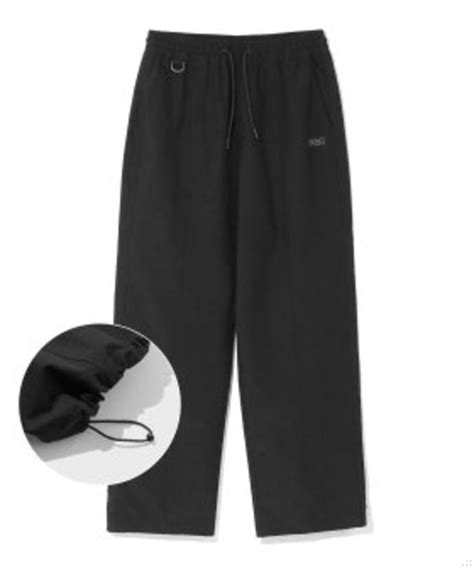 Codegraphy 코드그라피 실시간 인기 스타일 24년ver 테크 스트링 팬츠블랙 온더룩