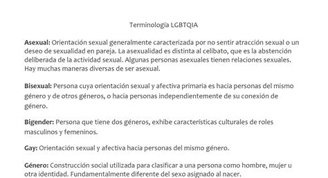 Lgbtqia Terms Spanish Evawi