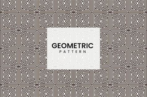 Premium Vector Geometric Seamless Abstract Pattern