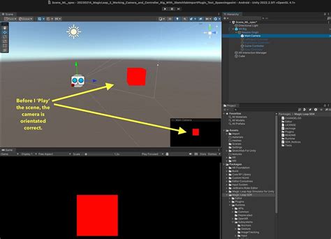 how to make headpose the 0 startingpoint of the magicleap camera unity development magic