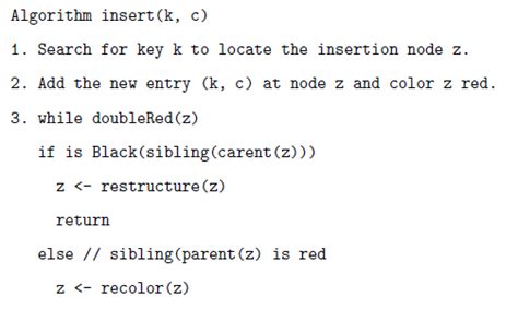 solved data structures and algorithms red and black tree