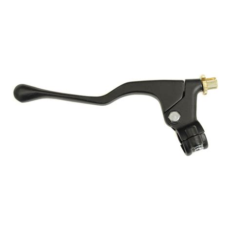 Whites Clutch Lever Assembly Thick Black First Class Motorcycles