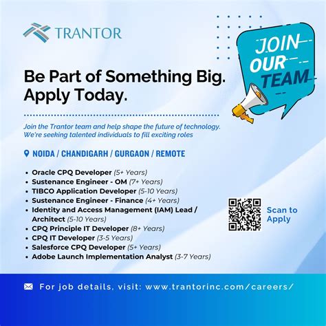 Join The Trantor Team Trantor