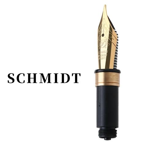 Позолоченные/серебряные перьевые ручки SCHMIDT 5, размер 6 ...