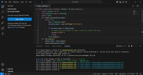 Jennis Rufina On Linkedin Syncinterns Python Naveenkumar Alarmclock