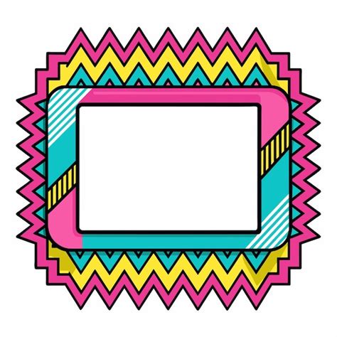 Premium Vector Rectangle Shape Colorful Frame