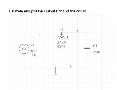 Solved Estimate And Plot The Output Signal Of The Circuit Chegg Com