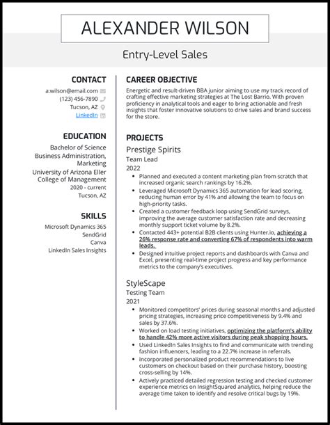 5 Entry Level Sales Resume Examples [and Templates]