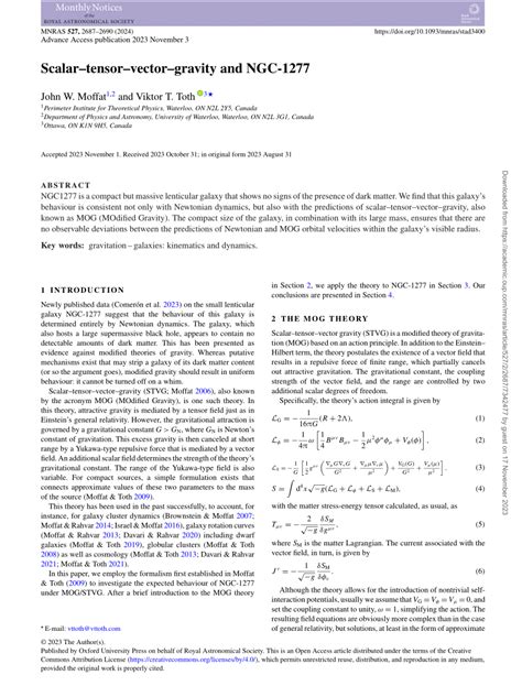 Pdf Scalartensorvectorgravity And Ngc 1277