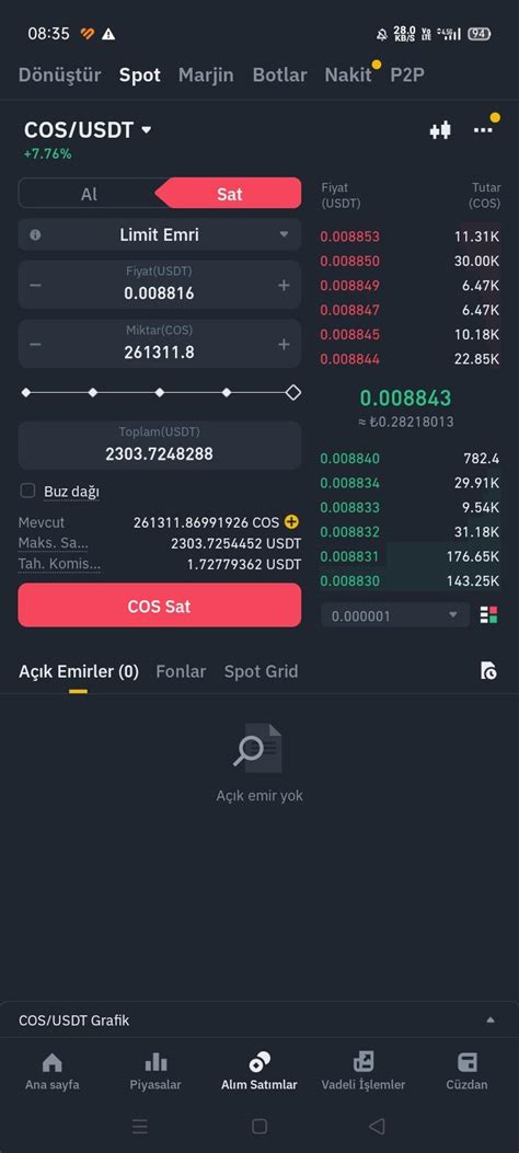 binance eksik param var Şikayetvar