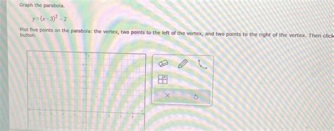 graph the parabola y x 3 2 2 plot five points on the parabola the