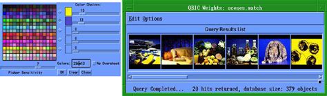 Example Color Histogram Query Left Color Selection Show 15 Yellow
