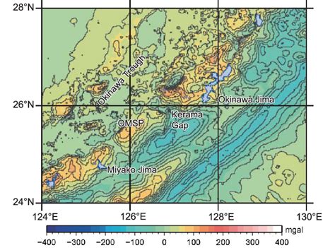 Free Air Gravity Anomaly Pattern Derived From Observed Gravity And Download Scientific Diagram