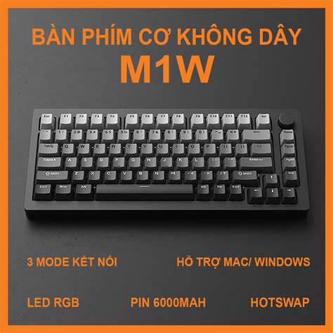 BÀn PhÍm CƠ Monsgeek M1w Rgb Mạch Xuôi 3 Mode Shopee Việt Nam