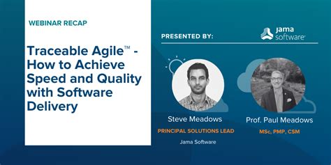 Traceable Agile™ Achieve Speed And Quality Jama Software