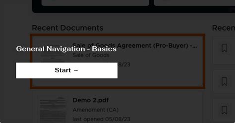 General Navigation Basics