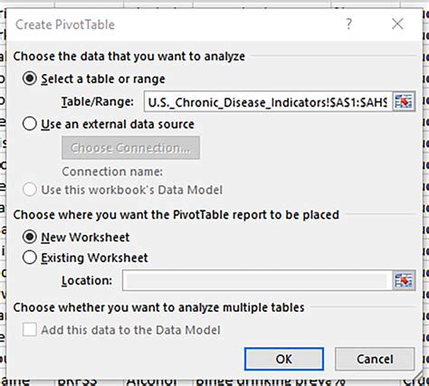 Creating A Simple PivotTable In Excel 2016
