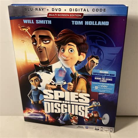 Spies In Disguise Blu Raydvd Wslipcover Will Smith Tom Holland Like