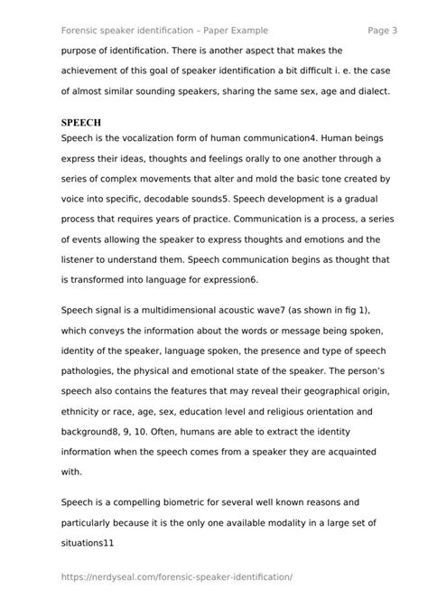 Forensic Speaker Identification 4704 Words Nerdyseal