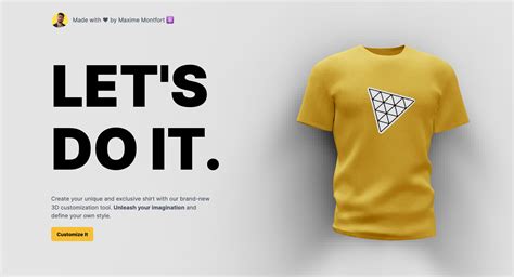 Github Reactinarythreejs Custom Shirt
