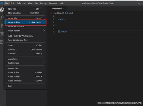 使用vscode编辑器安装好了live Server插件时出现open A Folder Or Workspace File Open Folder）vuejs杨杨小朋友 Vue