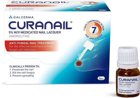 Curanail Fungal Nail Treatment 3ml With 5 Amorolfine Once Weekly