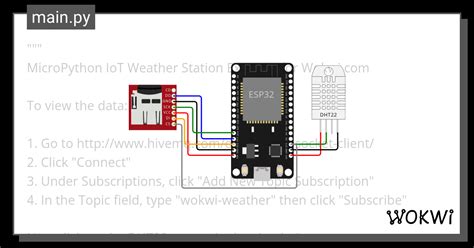 MicroPython MQTT Weather Logger ESP Verde Wokwi ESP STM Arduino Simulator