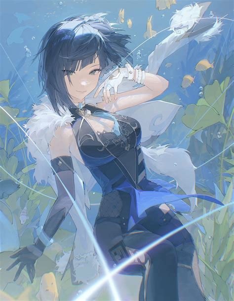 Yelan Genshin Impact Drawn By Kb Beary Danbooru