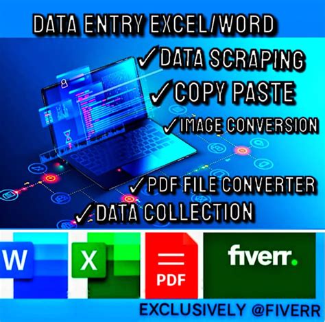 Do Fastest Data Entry Ms Excel Data Scraping Pdf Convert By Pearls9