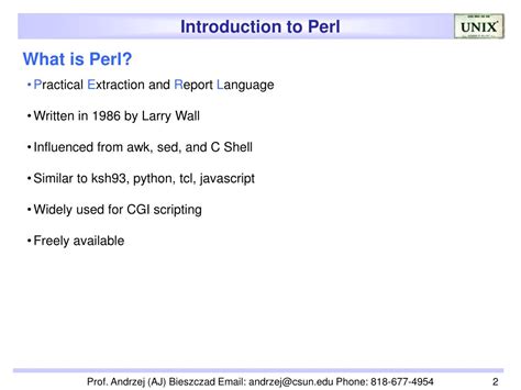 PPT Introduction To Perl PowerPoint Presentation Free Download ID