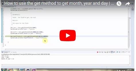 Java Ee How To Use The Get Method To Get Month Year And Day Java 8