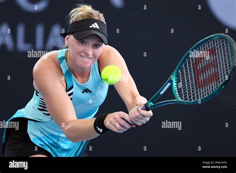Ashlyn Krueger Of The U S Plays A Shot In Her Match Against Lucia