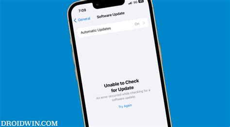 Ios 17 Unable To Check For Update [workaround] Droidwin