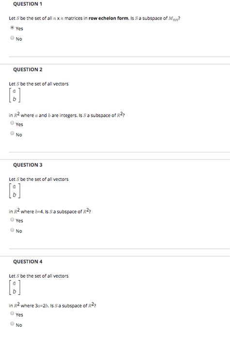 Solved Question 1 Let S Be The Set Of All Nxn Matrices In