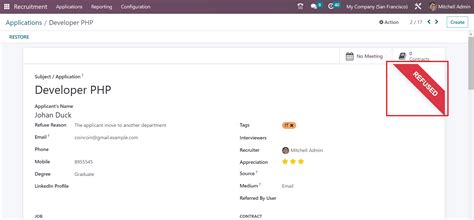 Configurations In Odoo HR App Odoo V Enterprise Edition Book