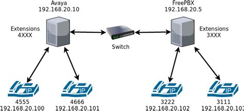 Sip Connection Between Two Local Pbx Systems Avaya And Freepbx