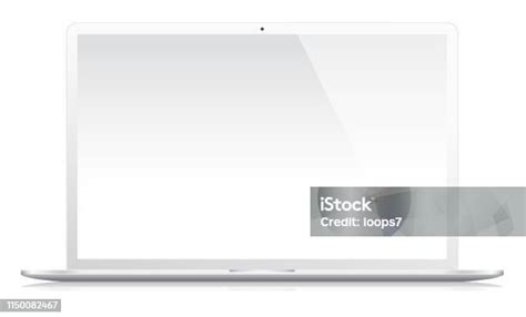 Notebook Modern Layar Lebar Terisolasi Ilustrasi Stok Unduh Gambar Sekarang Monitor Komputer